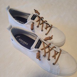 Sperry | Shoes | Sperry Crest Vibe Canvas White New In Box Sneaker Size ...